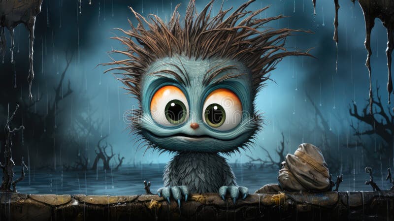 Weird forest animals set stock vector. Illustration of cartoon - 73294180