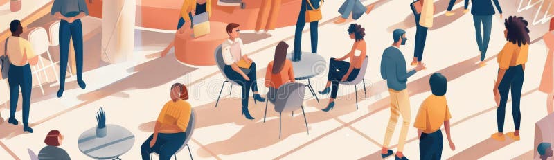 Digital Painting of a Workplace Dialogue Circle Facilitating Open and ... Digital Painting of a Workplace Dialogue Circle Facilitating Open and ...