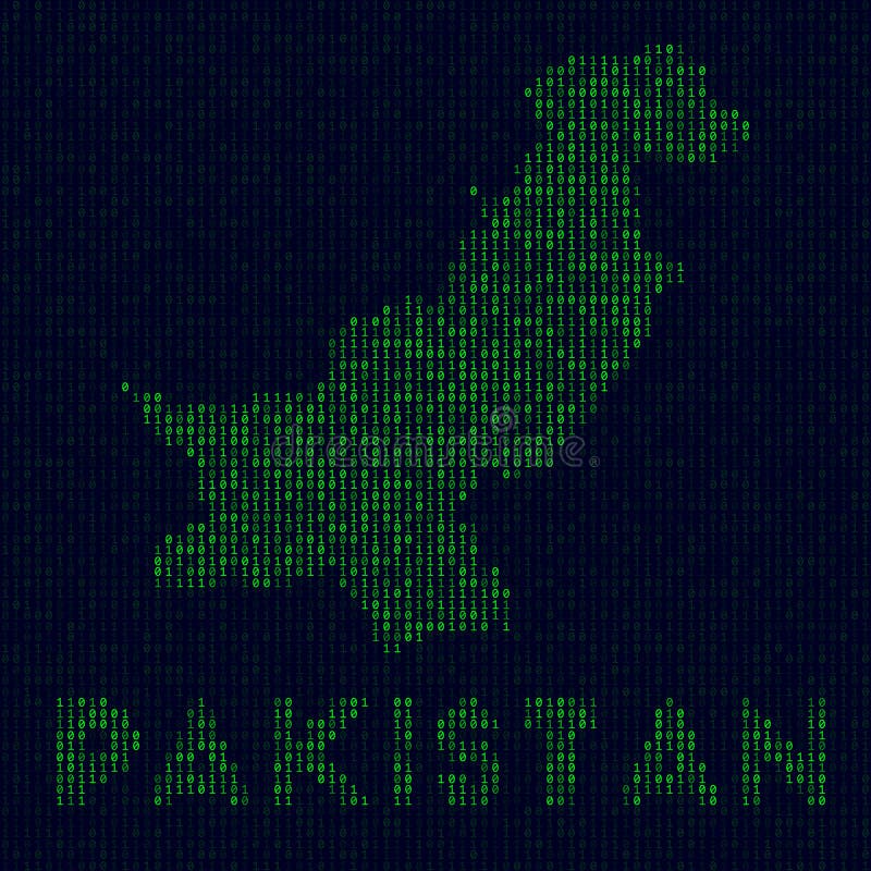 Digital Pakistan logo. stock illustration. Illustration of binary ...