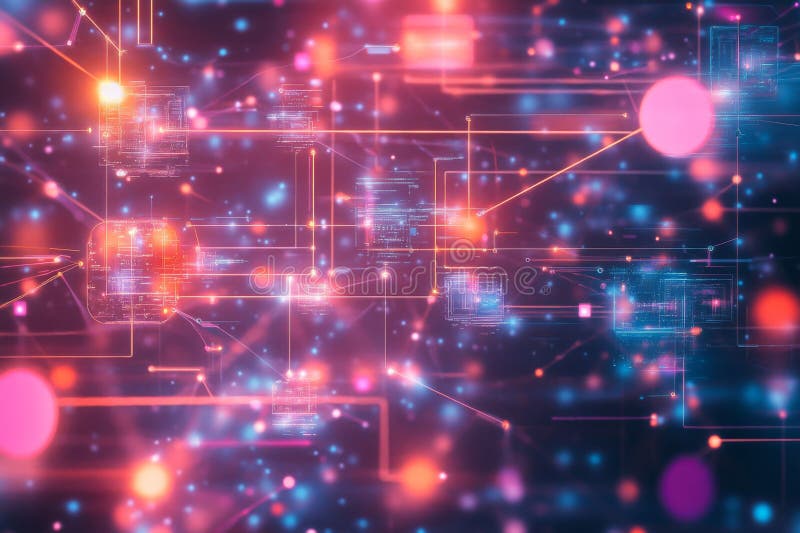 Digital Panel Network Nightmare Stock Illustration - Illustration of ...