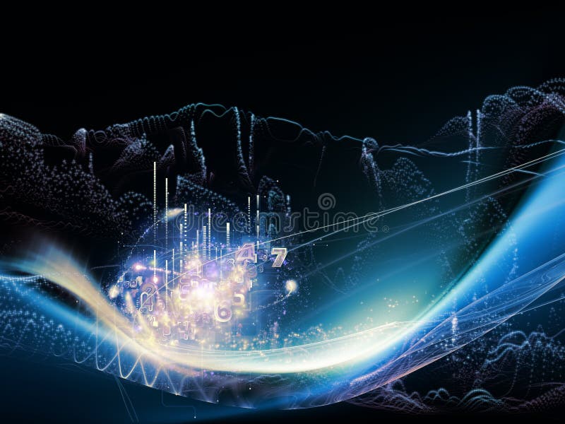 Digital Paradigms of Virtual World Stock Illustration - Illustration of ...