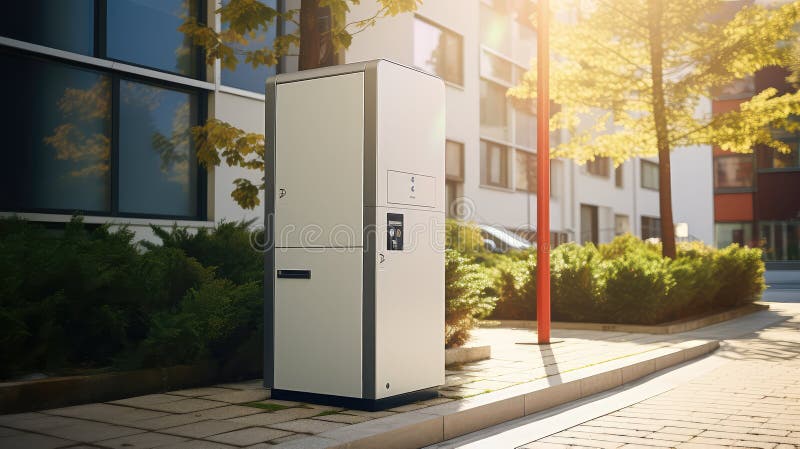 Digital parcel box stock illustration. Illustration of pickup - 372686749