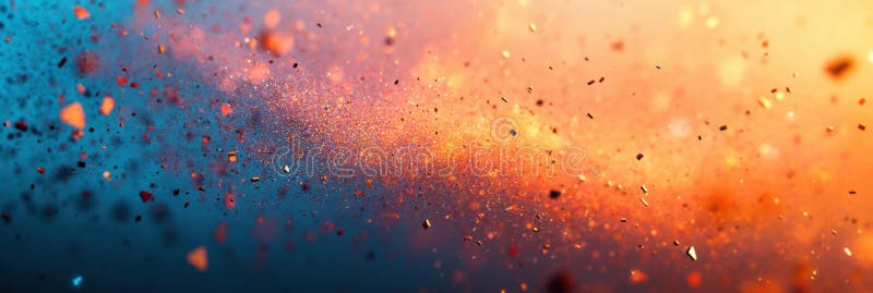 Digital Particle Simulation Digital Particles Floating In A Gradient Backdrop Embodying