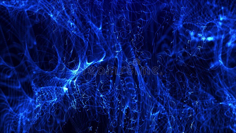 Digital Particle Waves with Blur Effect and Light Motion Background ...