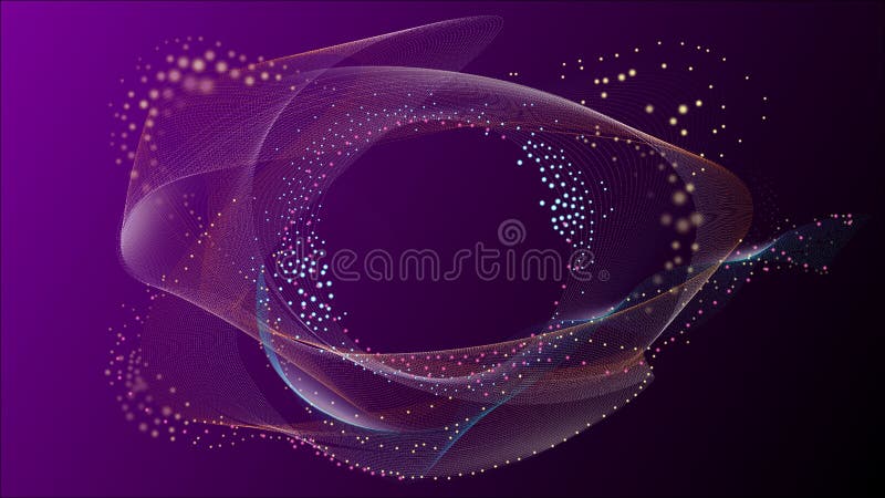 Digital Particles Abstraction Stock Illustration - Illustration of ...