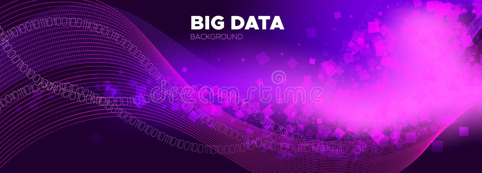 Pink Data Analysis Icon Isolated on Blue Background. Business Data ...