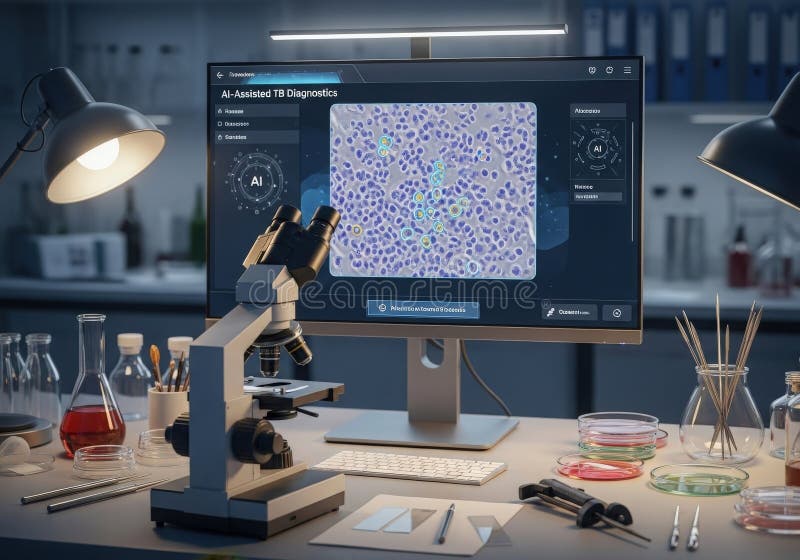 Microscope Computer Screen Stock Illustrations – 1,813 Microscope ...