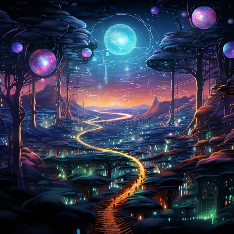 Digital Pathways stock illustration. Illustration of embark - 290927877