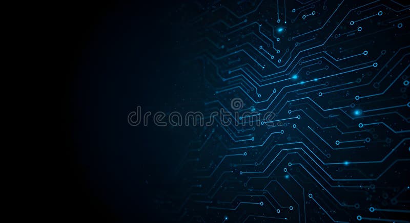 Digital Pathways: the Intricate Web of a Circuit Board Network Stock ...