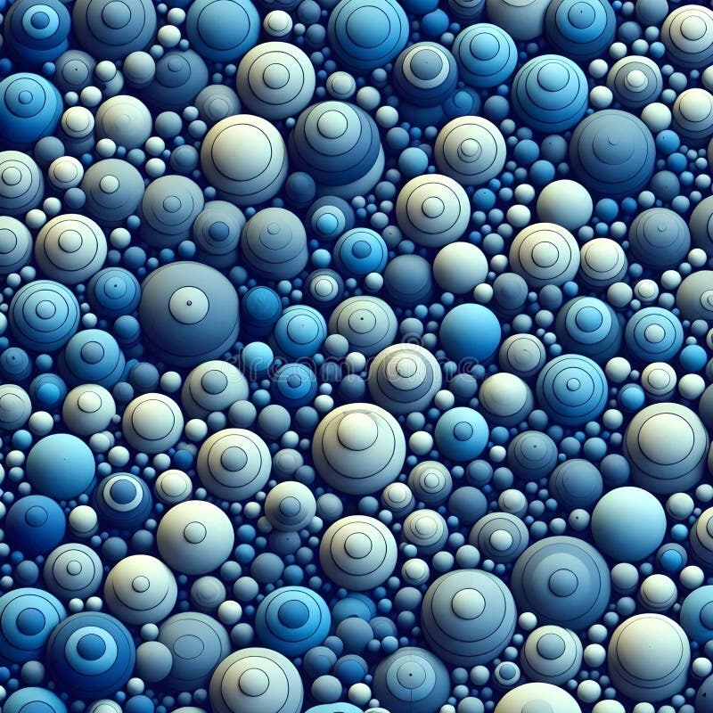 Blue Circular Abstraction stock illustration. Illustration of ...