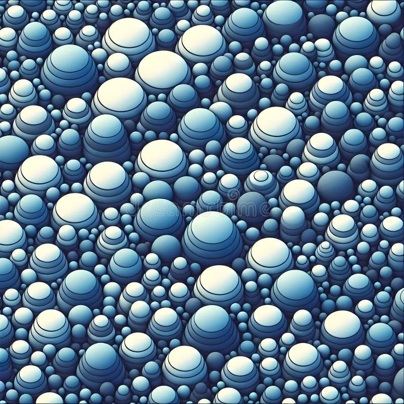 Blue Circular Abstraction stock illustration. Illustration of ...