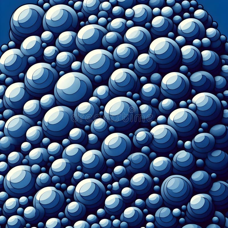 Blue Circular Abstraction stock illustration. Illustration of gradient ...