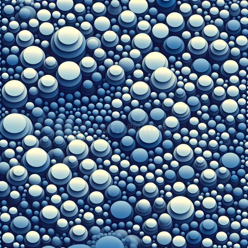 Blue Circular Abstraction stock illustration. Illustration of ...