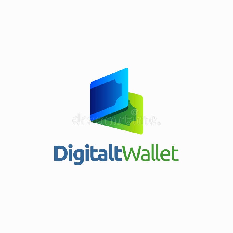 Digital Pay Wallet Logo Template. Stock Vector - Illustration of ...