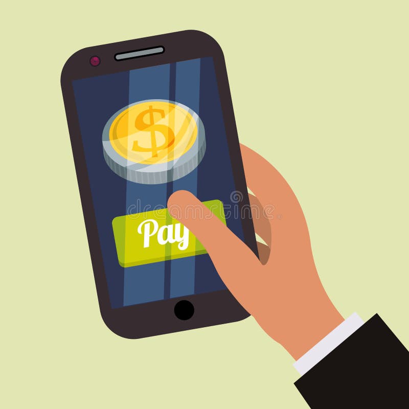 Digital payment design. stock vector. Illustration of commercial - 51674552