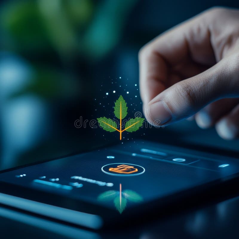 Digital Payment System Highlighting Carbon Offset Initiatives Stock Illustration - Illustration ...