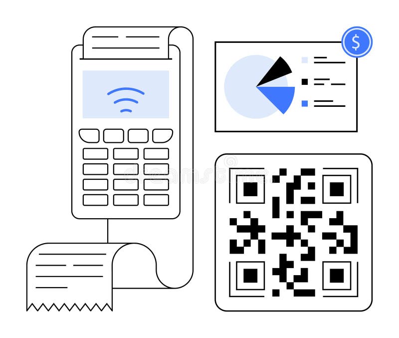 Digital Payment Terminal with Receipt, QR Code, and Data Analytics ...