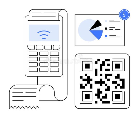 Digital Payment Terminal with Receipt, QR Code, and Data Analytics ...