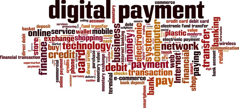 Digital payment word cloud stock vector. Illustration of system - 280738845