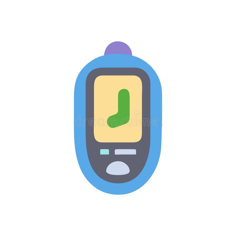 Digital Pedometer Icon for Fitness Stock Illustration - Illustration of ...