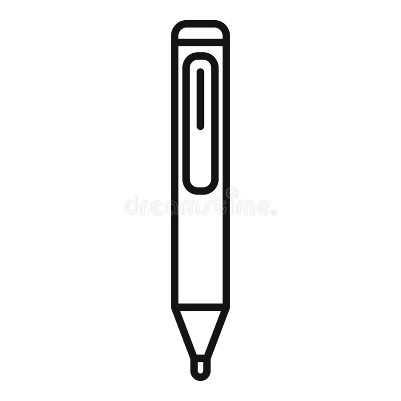 Digital Pen for Tablet Stylus Drawing on Screen Icon Stock Vector ...
