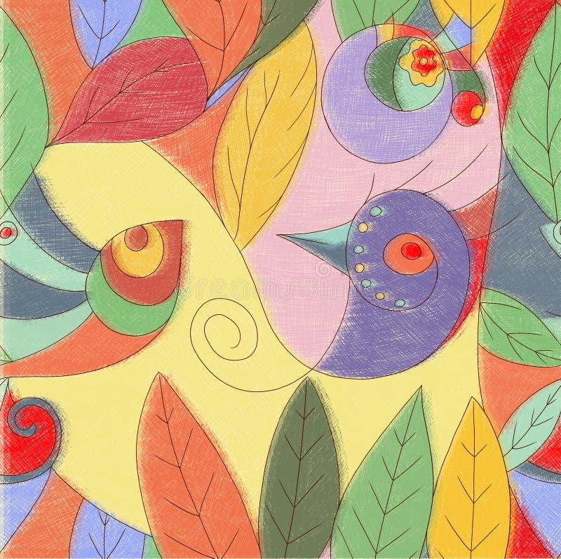 Abstract Eyeball Print with Black Outline Stock Illustration ...