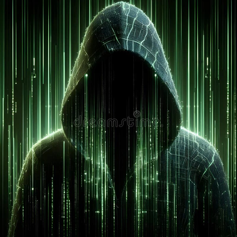 Digital Phantom: the Anonymous Hacker Stock Image - Image of code ...