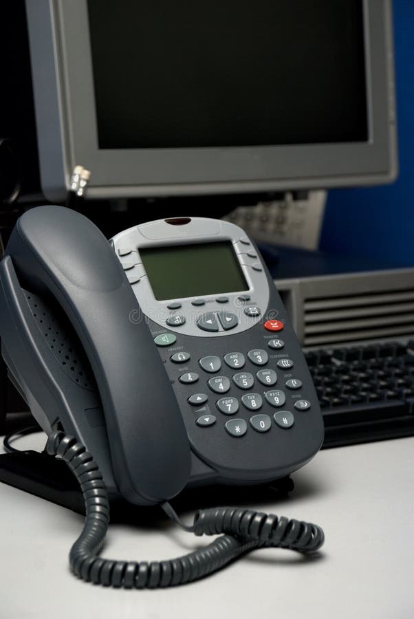 Closeup VoIP Telephone stock image. Image of telephone - 26371755
