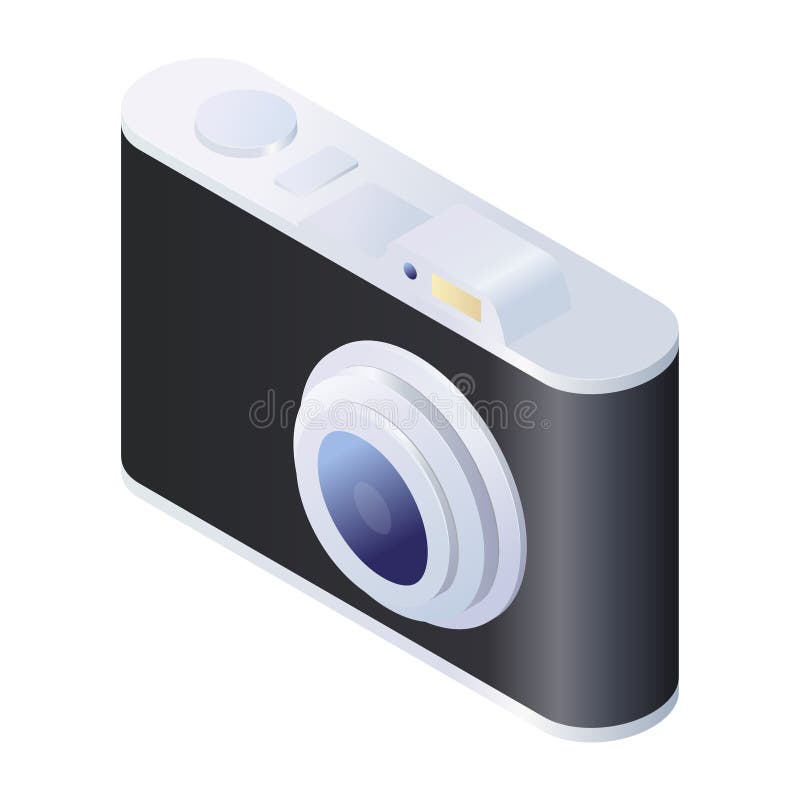 Digital Photo Camera 3D Isometric Illustration Stock Vector ...