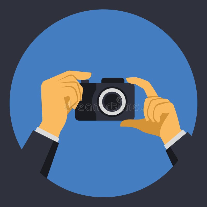 Photo Camera and Accessories Icons Set Stock Vector - Illustration of ...