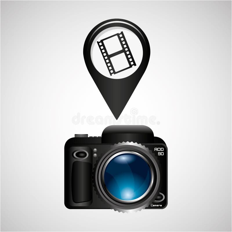 Digital Photo Camera Roll Film Stock Vector - Illustration of digital ...