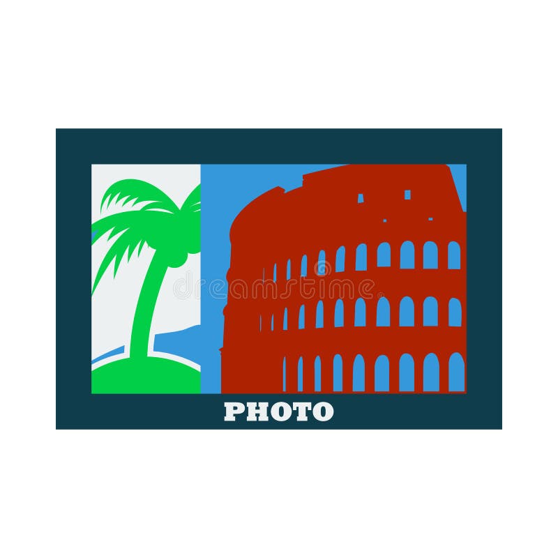 Digital Photo Frame Icon stock vector. Illustration of digital - 194183453