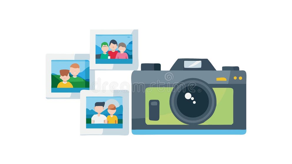 Digital Photo Gallery: Curating & Displaying Visual Memories, Vector ...