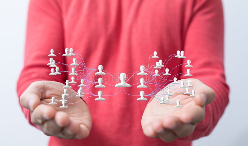 Hierarchy Connection Team Group Digital Stock Image - Image of graphic ...