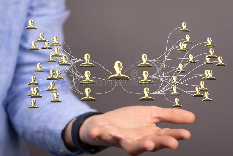 Hierarchy Connection Team Group Digital Stock Photo - Image of career ...