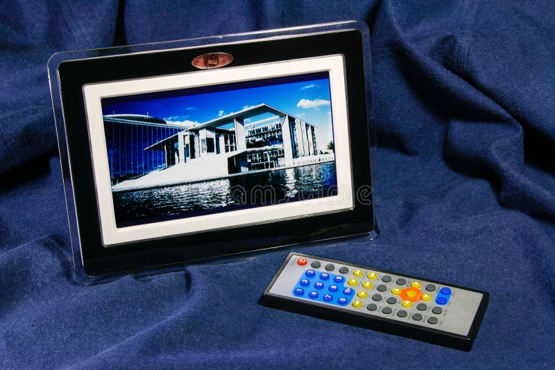 Digital Picture Frame with Self Made Picture Stock Image - Image of ...