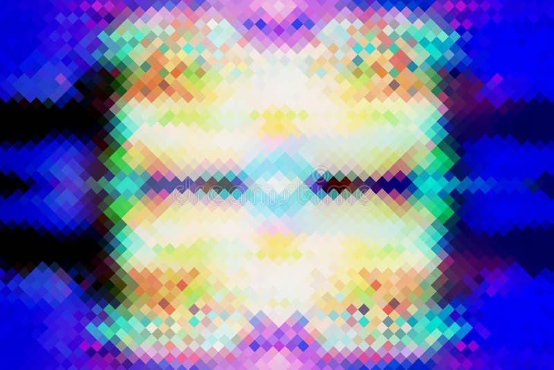 Digital Pixel- Art Decoration. Color Abstract Background Stock ...