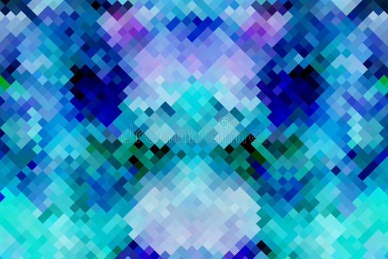 Digital Pixel- Art Decoration. Color Abstract Background Stock ...