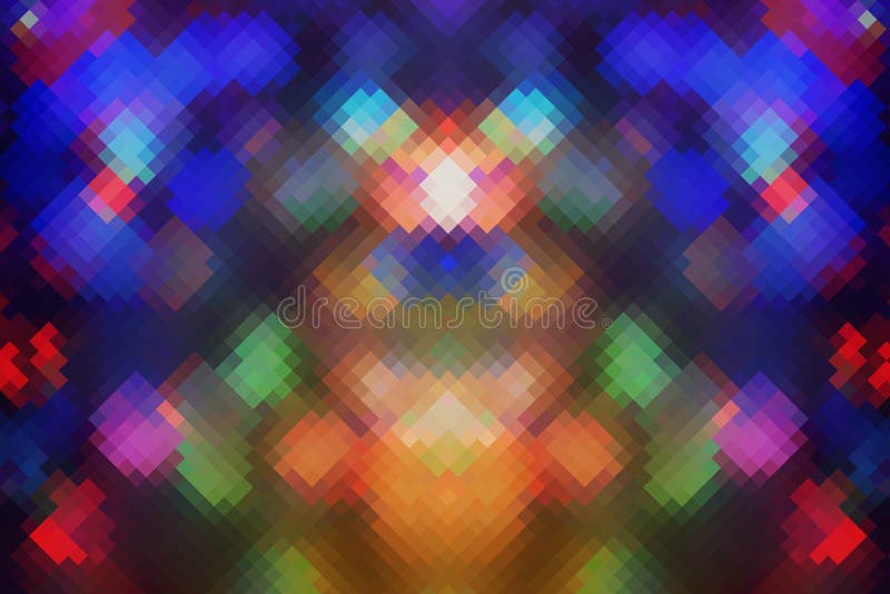 Digital Pixel- Art Decoration Stock Illustration - Illustration of ...