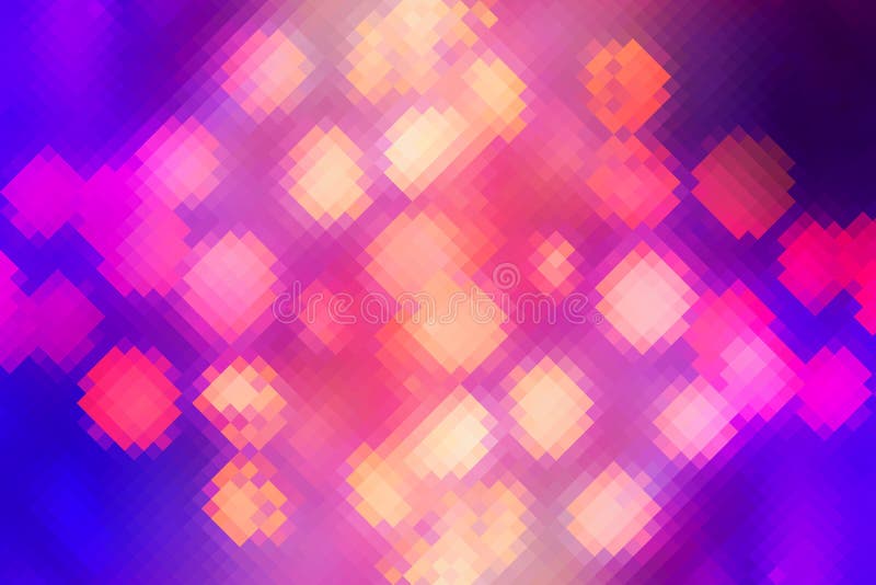 Digital Pixel- Art Decoration. Color Abstract Background Stock ...