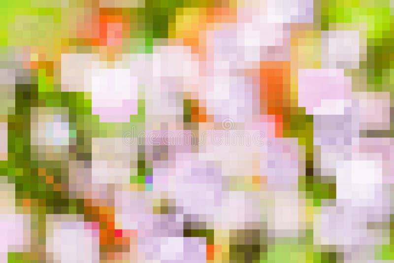 Digital Pixel- Art Decoration. Color Abstract Background Stock ...