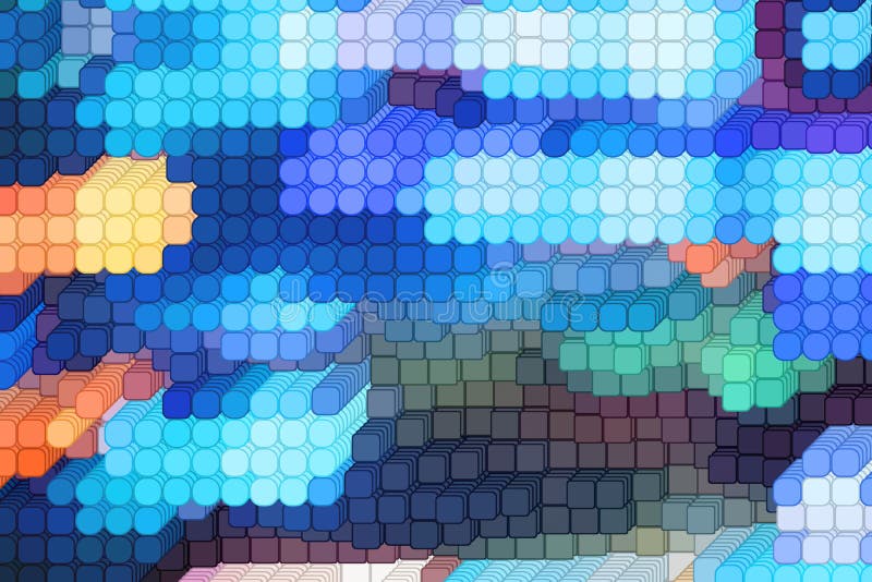 Digital Pixel- Art Decoration. Color Abstract Background Stock ...