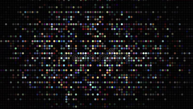 Digital Pixel Breakdown in Black with a Television Static Effect. Stock ...