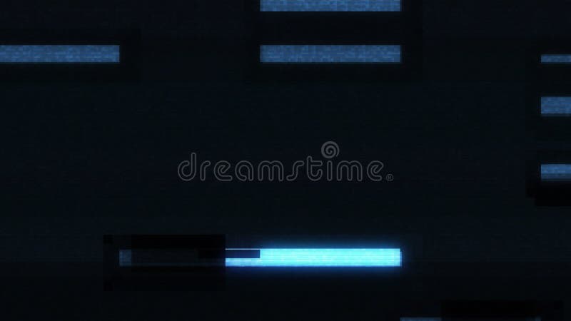 Glitch Effect Retro TV. Flashing SMPTE Color Bars with Timecode. SMPTE ...