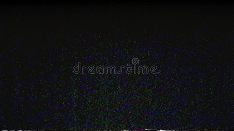 VHS. Video Signal Damage with Tv Noise and Old Screen Interference ...