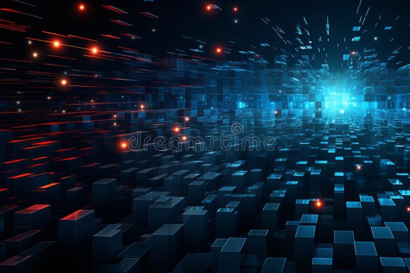 Digital Pixels Material Structure Background Stock Image - Image of ...