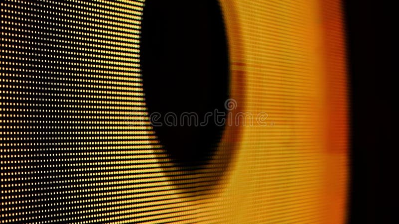 Digital Pixel Screen with Neon Light Footage Changing Colors Yellow ...