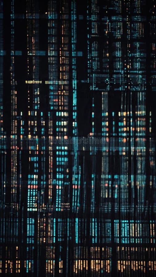 Digital Pixelated or Bit Patterns Symbolizing Data and Communication ...