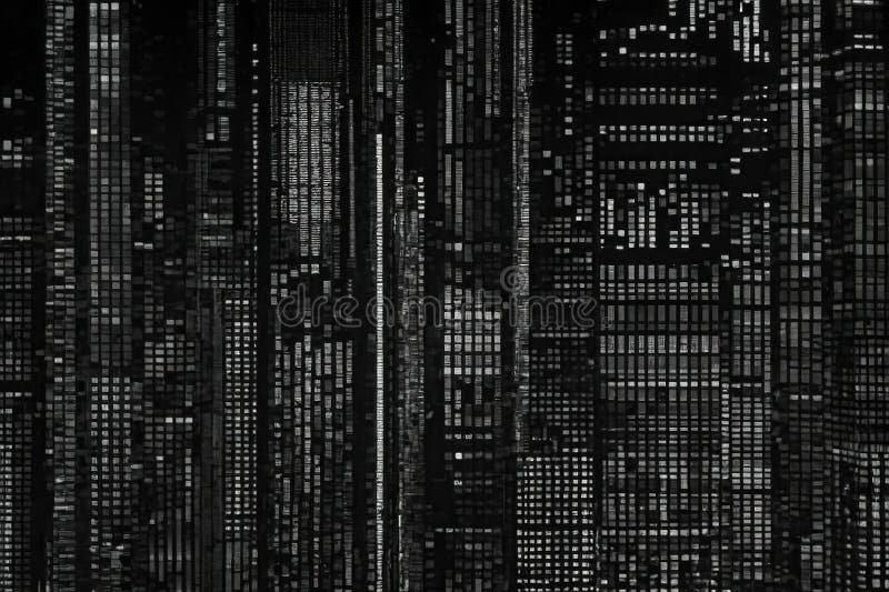 Digital Pixelated or Bit Patterns Symbolizing Data and Communication ...