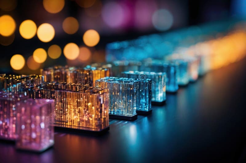 Digital Pixelated or Bit Patterns Symbolizing Data and Communication ...